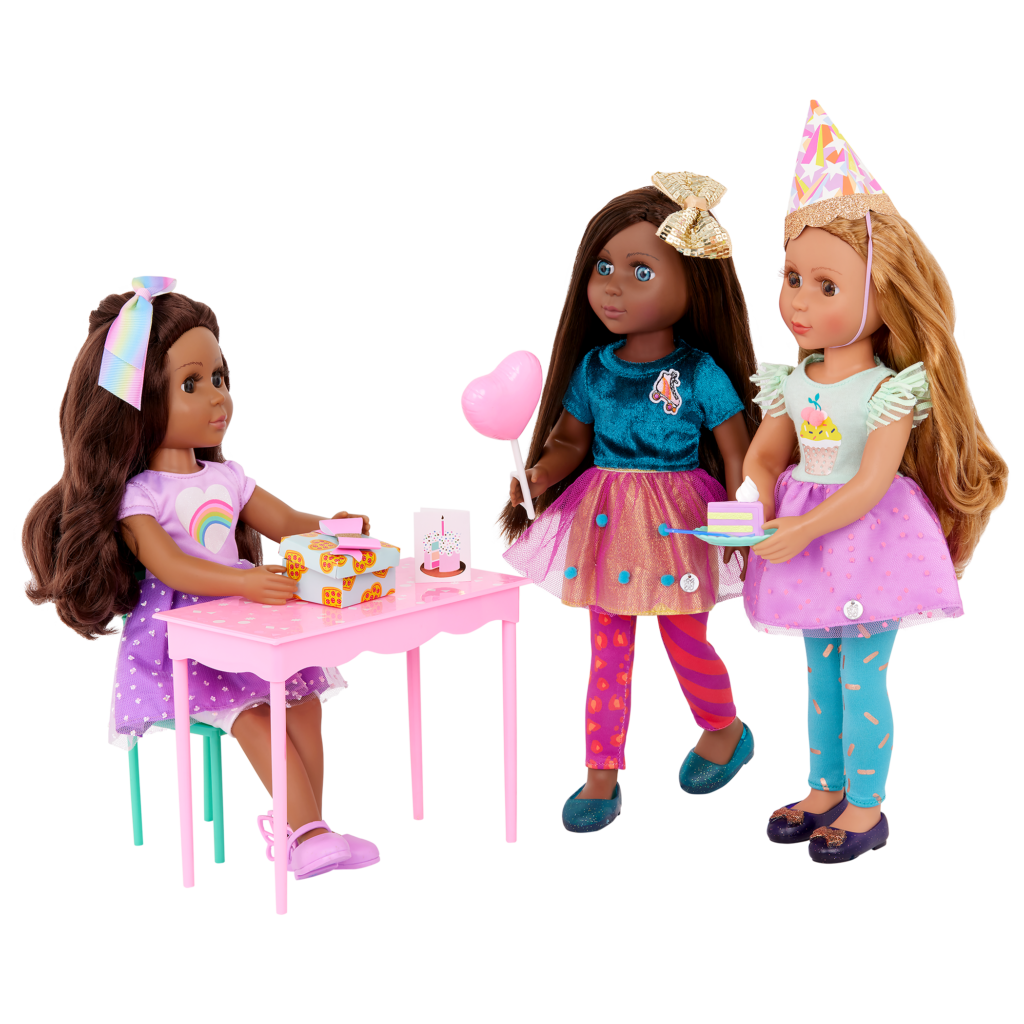 Meera | 14” Posable Birthday Doll | Glitter Girls