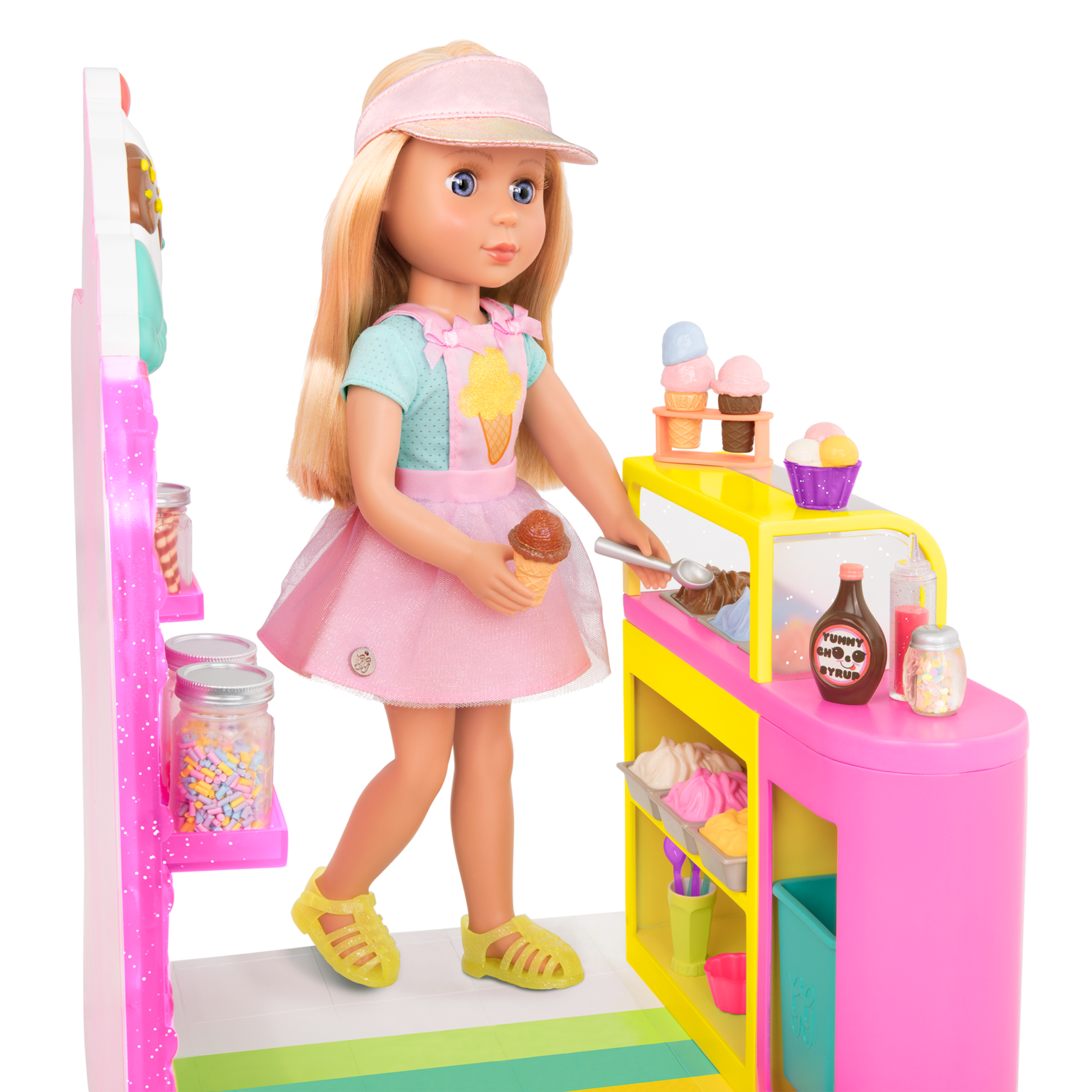 14" Doll Ice Cream Shop Playset | Glitter Girls