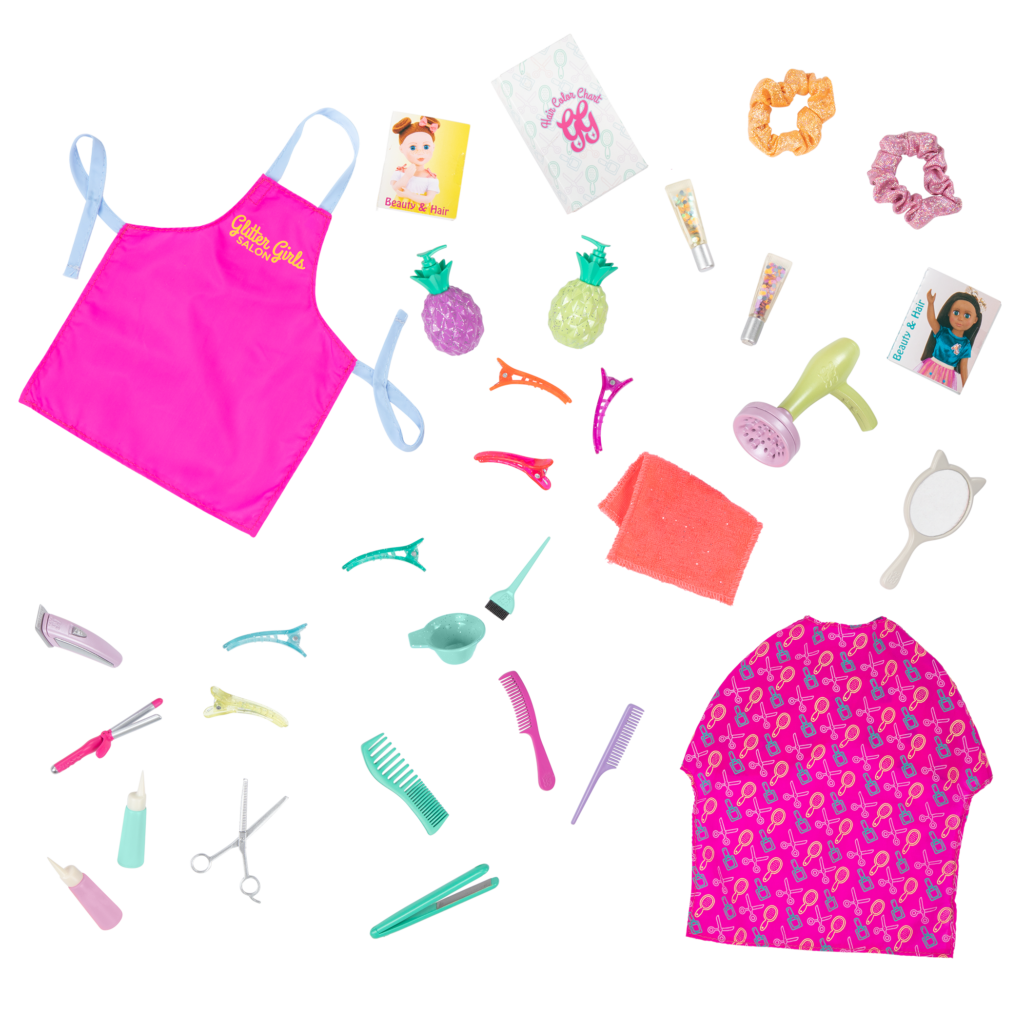 14" Doll Hair Salon Playset | Glitter Girls