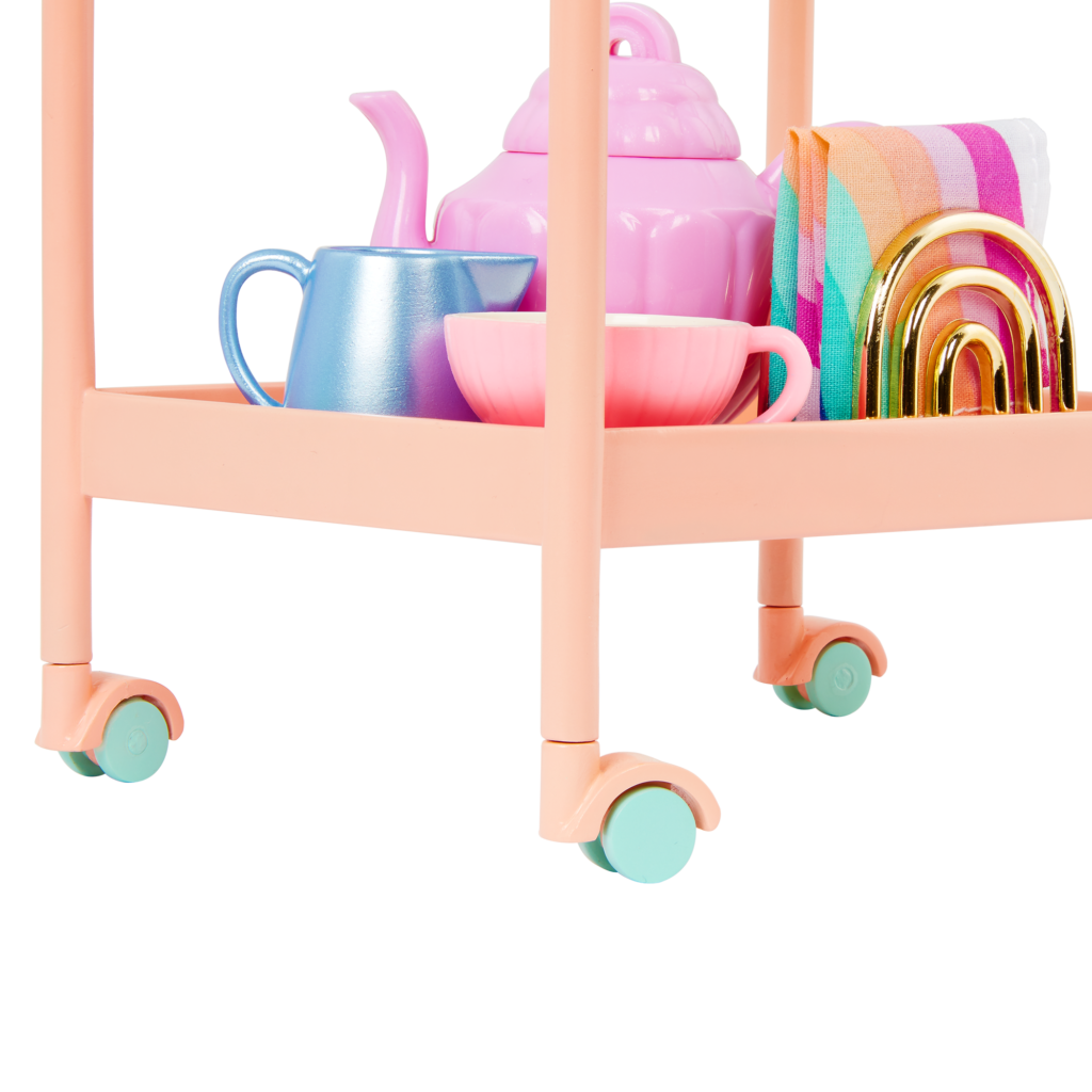 14” Doll Tea Cart & Furniture Playset | Glitter Girls