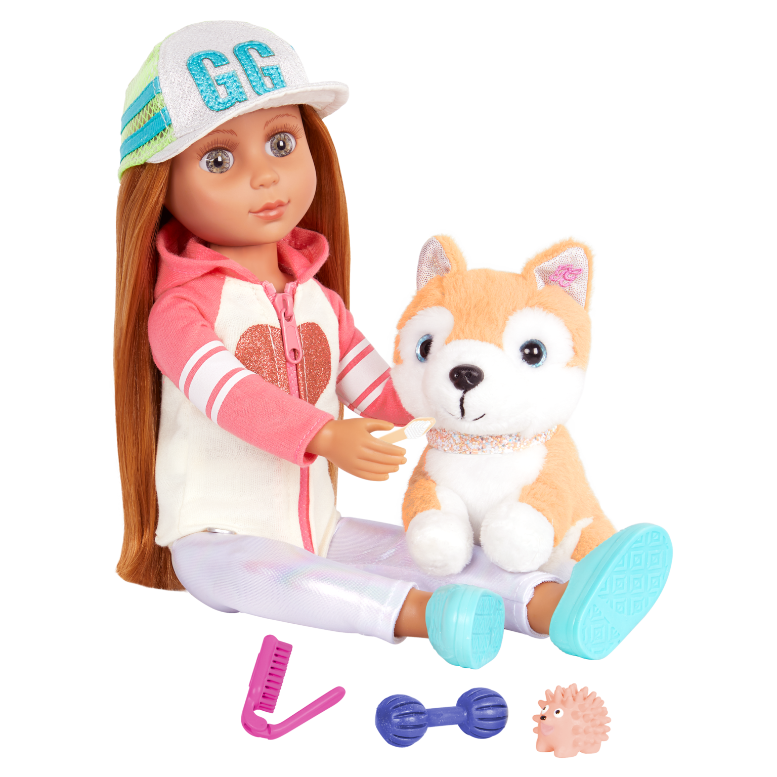 Bedtime Pup Set | 14” Doll Accessories | Glitter Girls