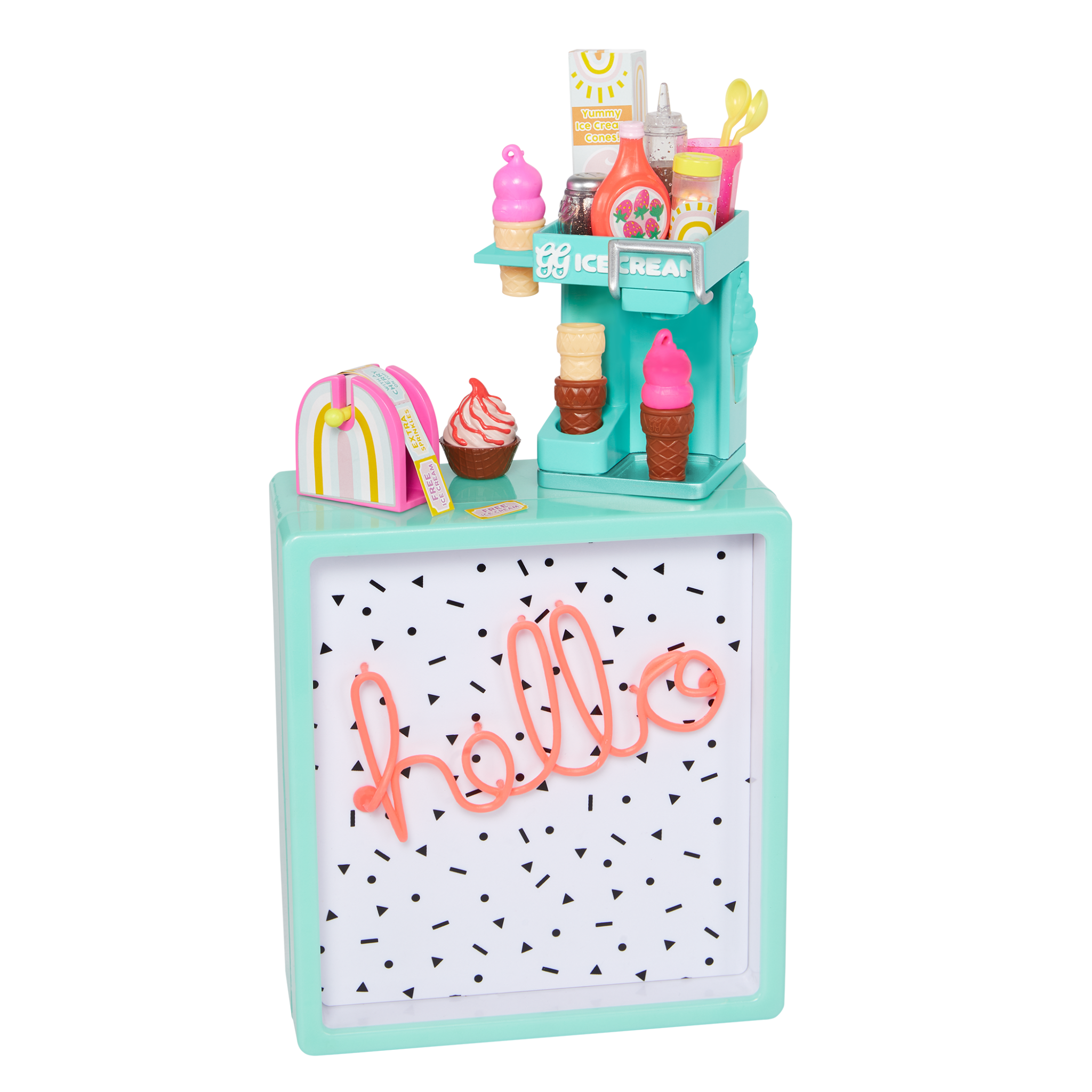 GG Soft Serve Ice Cream Playset | 14-inch Doll Set | Glitter Girls